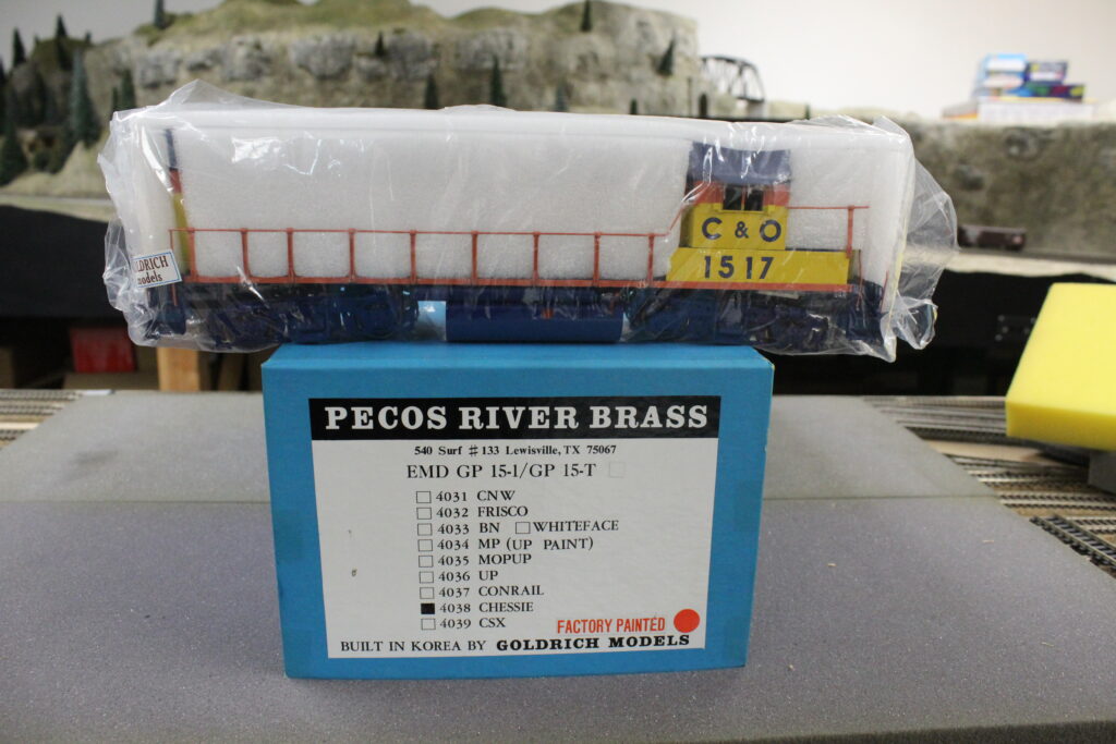 Pecos River Brass 4038 Chessie EMD GP 15-1 O scale 2 Rail – Beckley ...